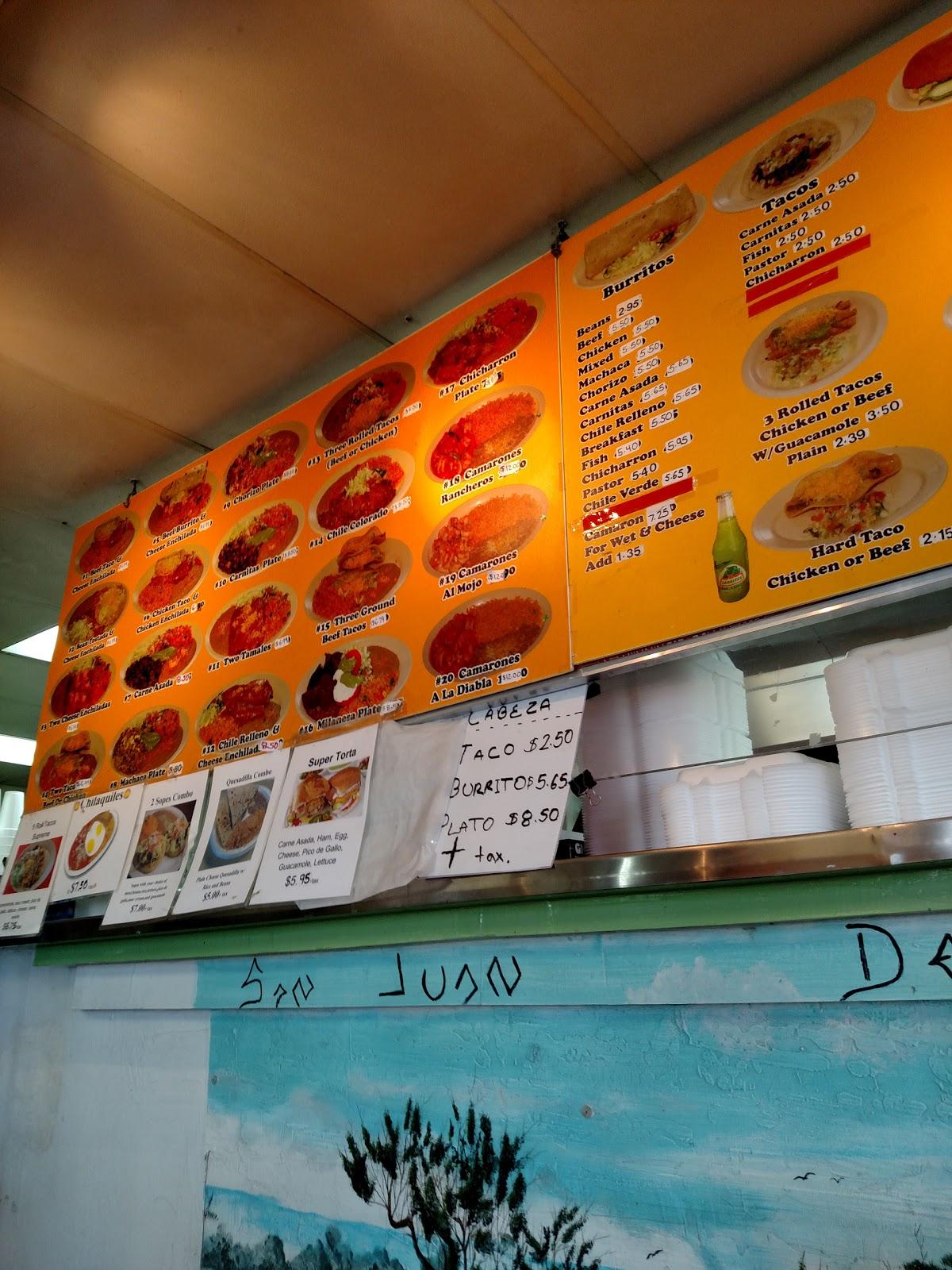 Carta del restaurante Santa Rosa Taco Shop, Henderson, 866 E Lake Mead Pkwy
