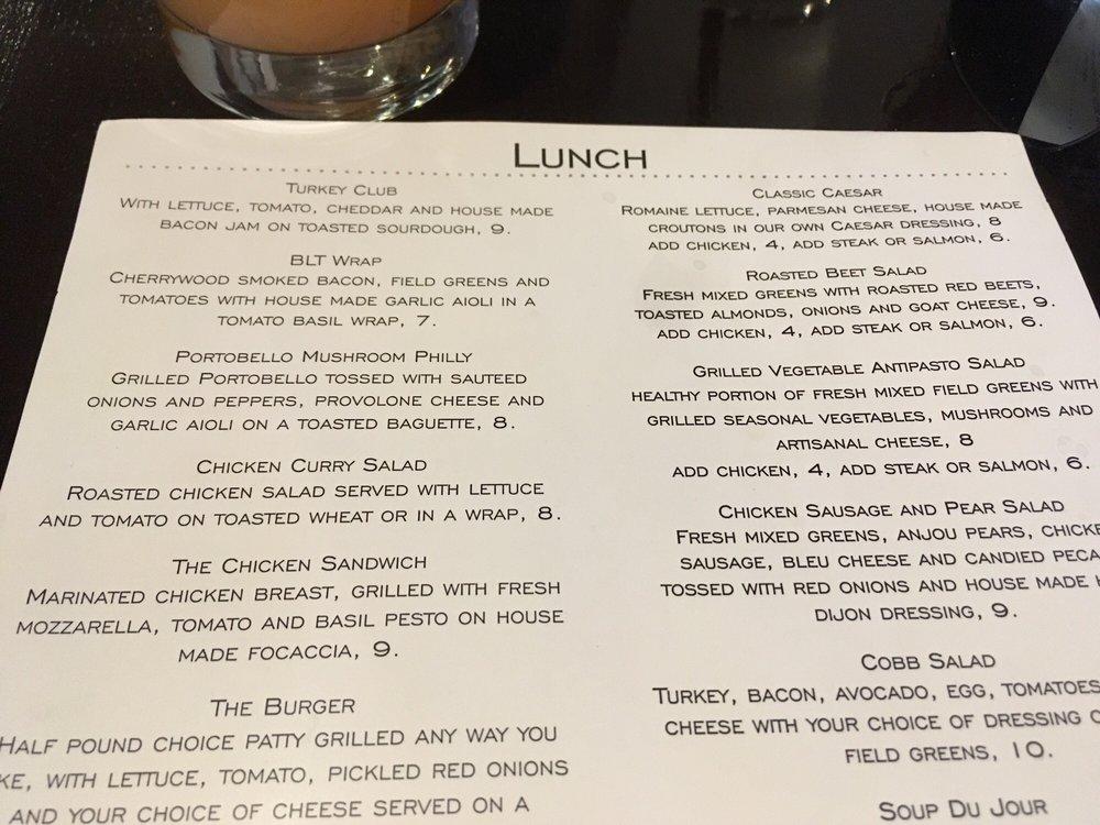Menu at The Grand Cafe, Jefferson City