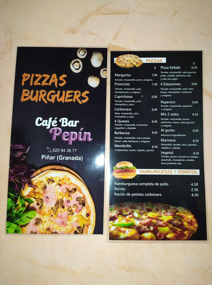 Carta de BAR PEPIN, Píñar