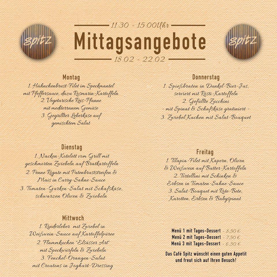 Speisekarte von Café Spitz cafe, Bonn