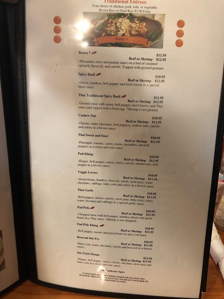 Menu at Thai Mango - Hiram desserts, Hiram