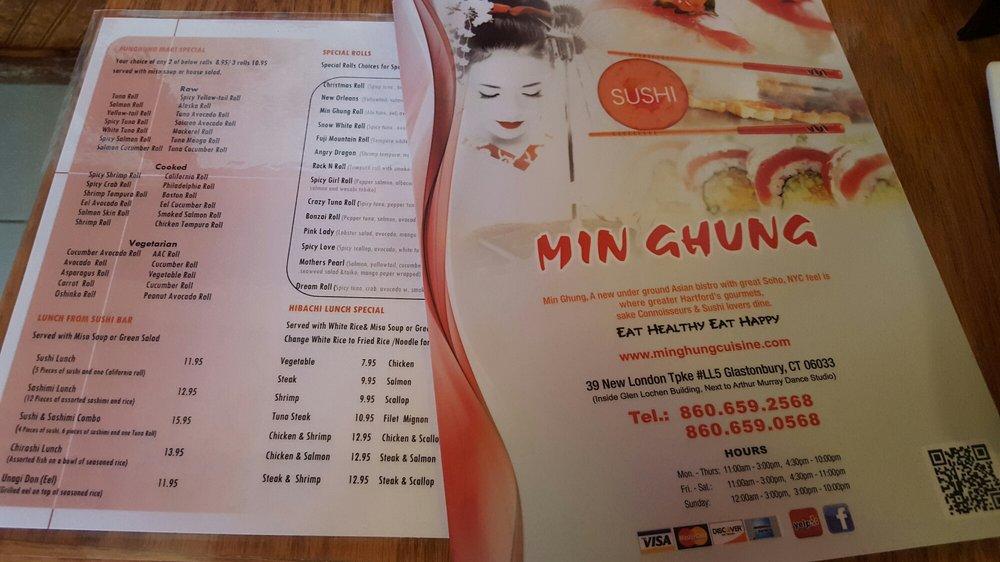 Menu at Shokudo sake bar, Glastonbury