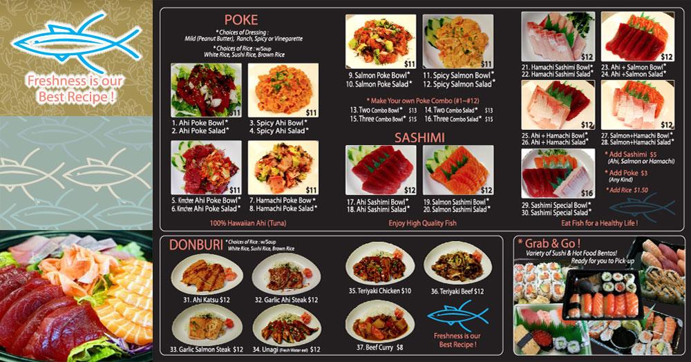 Menu at Ahi and Vegetable - Kapalama restaurant, Honolulu, Dillingham Blvd