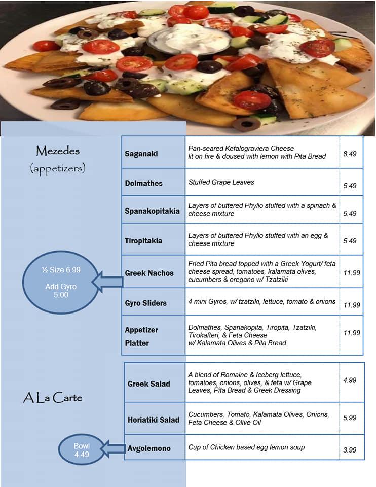 Menu at Main Street Diner restaurant, Grove City