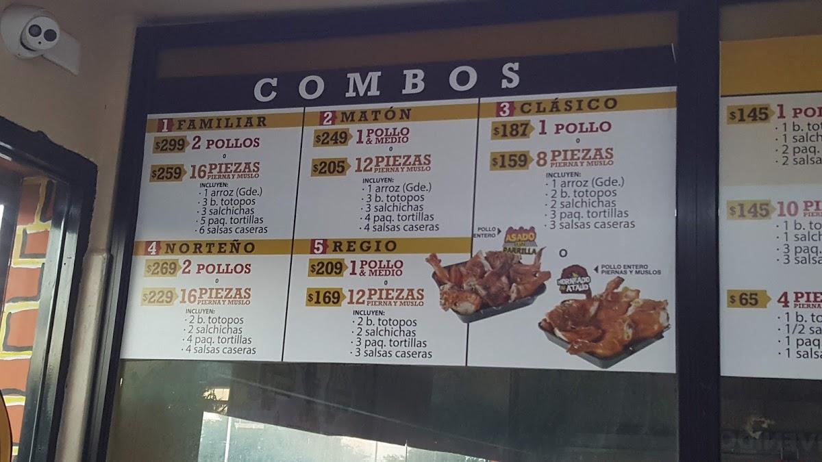 Menu at Pollo Matón restaurant, Guadalupe, AV.Mármol 1607
