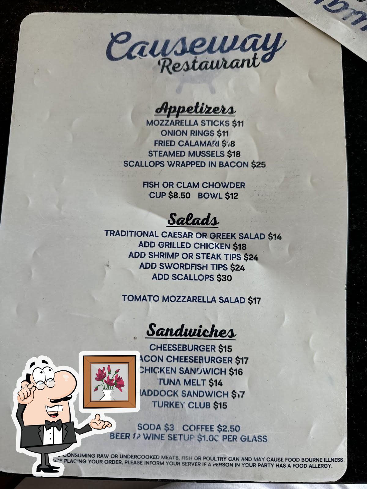 Causeway Restaurant, Gloucester - Restaurant menu, prices and reviews
