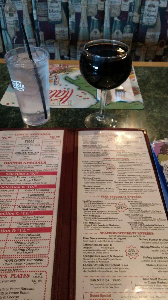 Menu at Mario's Italian Cafe V, Palm Desert, Varner Rd