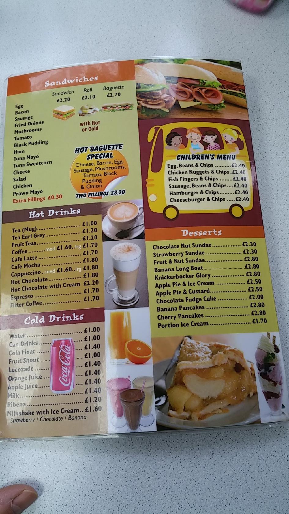 Menu at Star Express Cafe, Letchworth Garden City