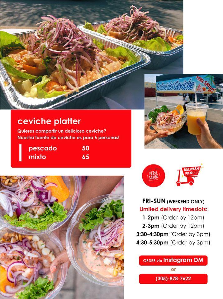 Menu at Peru Sazon, Miami