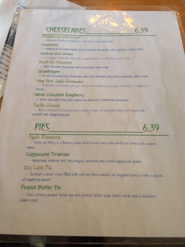 Menu at The Boll Weevil Cafe and Sweetery, Augusta