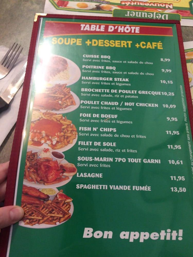 Menu at Restaurant Deli Green Stop, Montreal