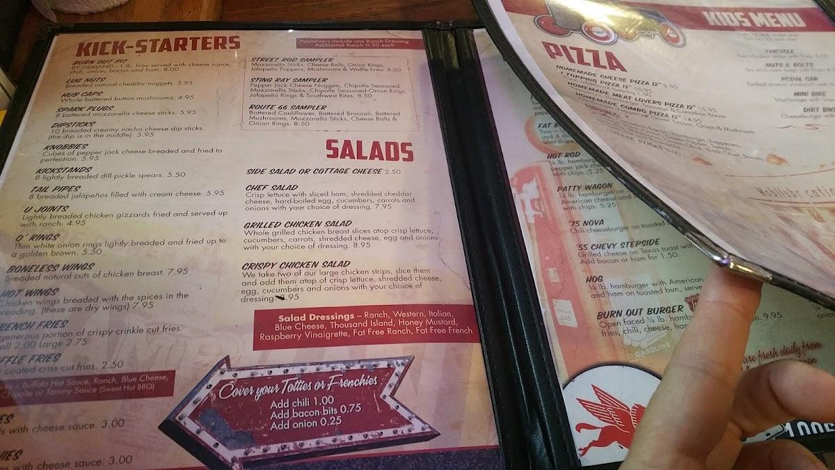 Menu at Rides Bar & Grill, Fort Dodge