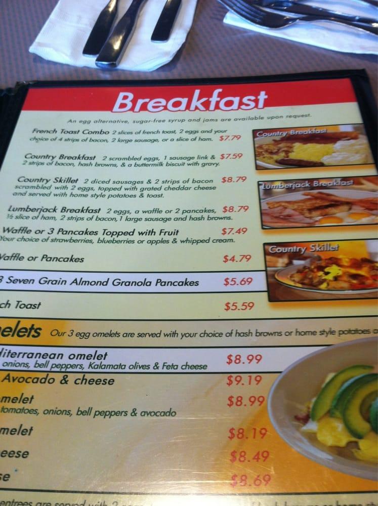 Menu at Spires Restaurant, Tustin, Newport Ave