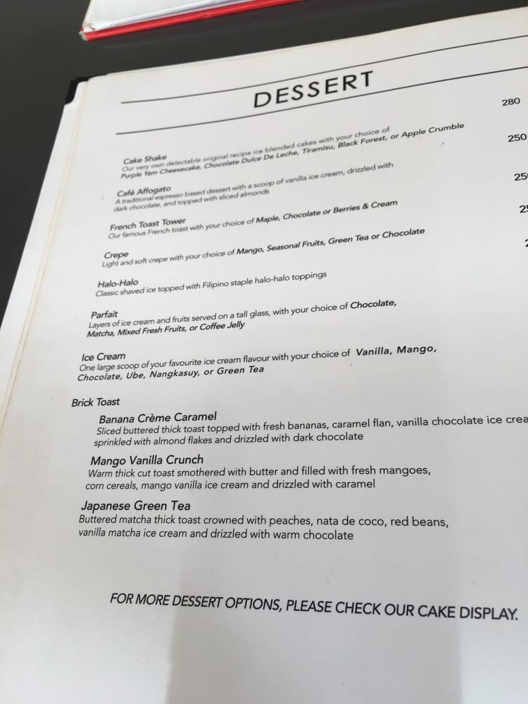 Menu at UCC Café Terrace cafe, Muntinlupa, Commerce Avenue
