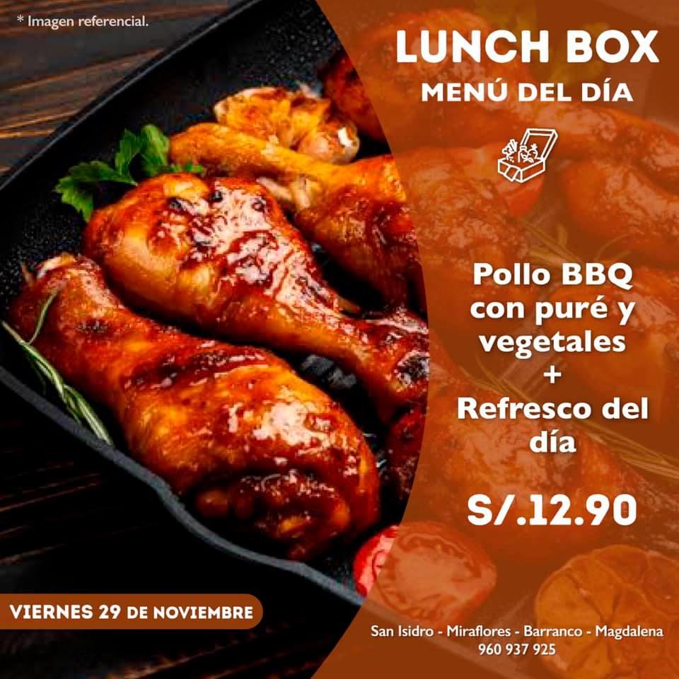 Menu at Lunch Box - Smart Menu Delivery, Barranco District
