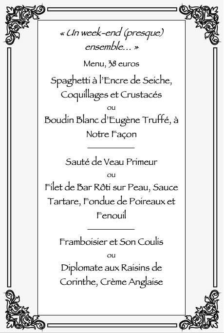 Menu au Auberge de la Vallée Verte restaurant, Vernouillet