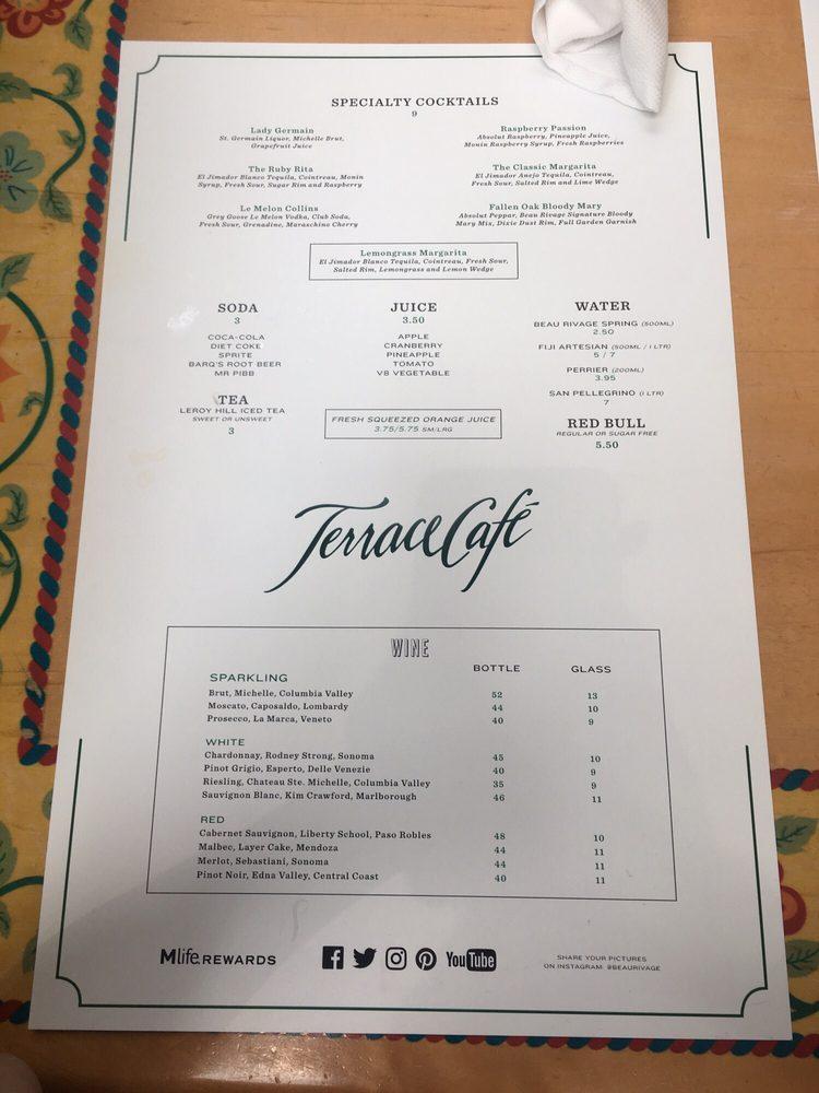 Menu at Atrium Cafe, Biloxi, 875 Beach Boulevard