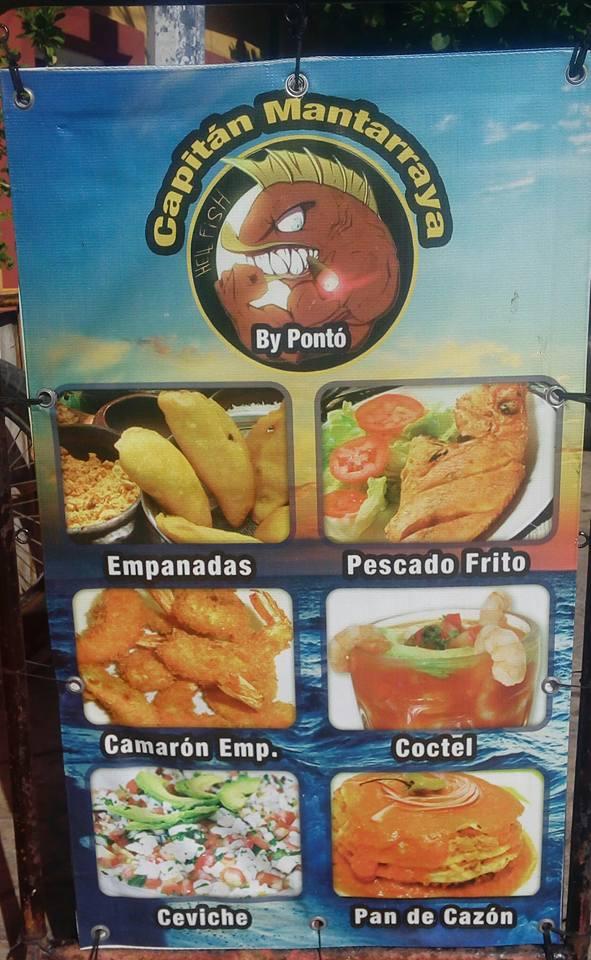 Carta del restaurante CAPITAN MANTARRAYA BY'PONTO, Progreso