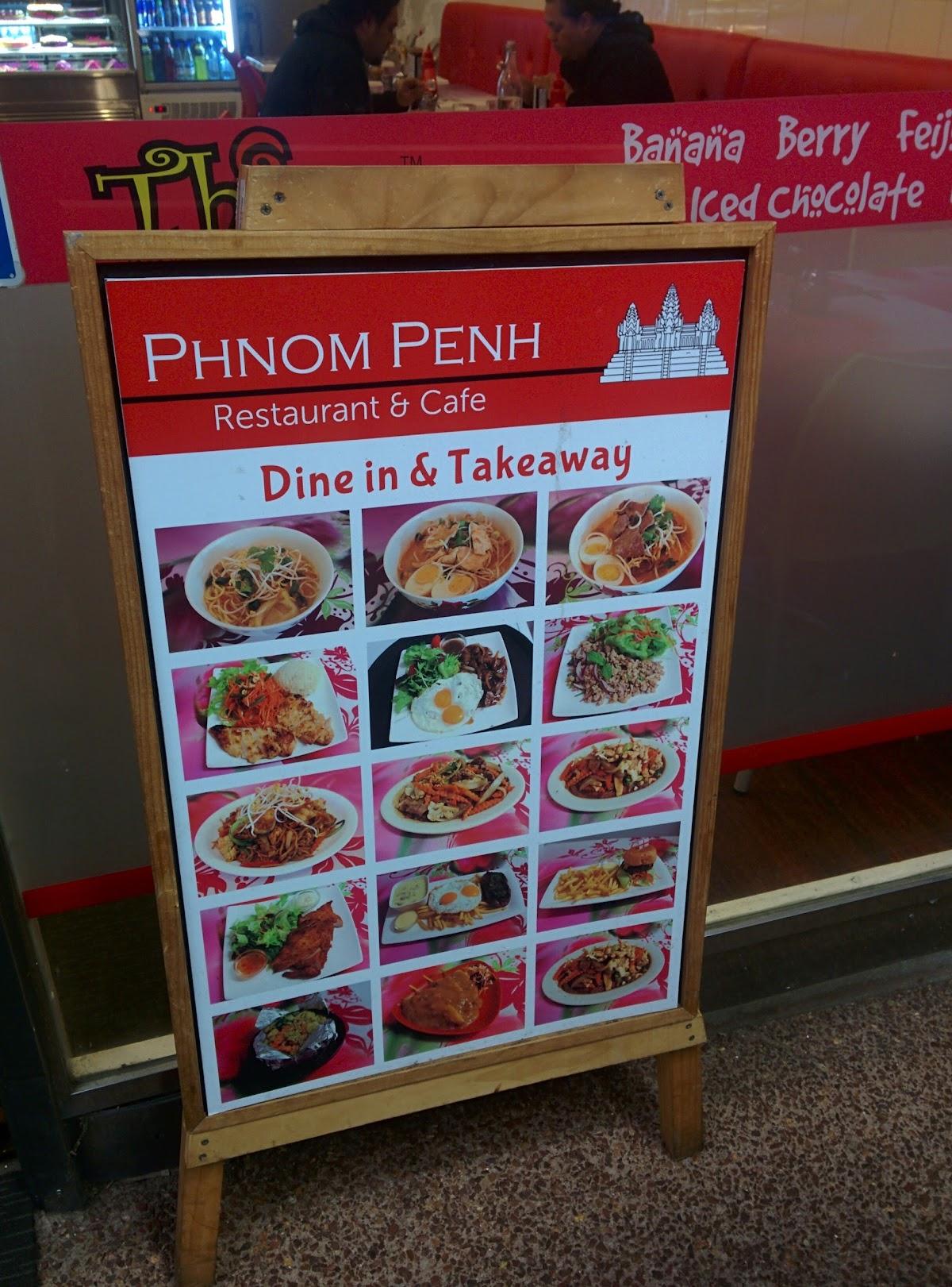 Menu at Phnom Penh Restaurant & Cafe, Auckland