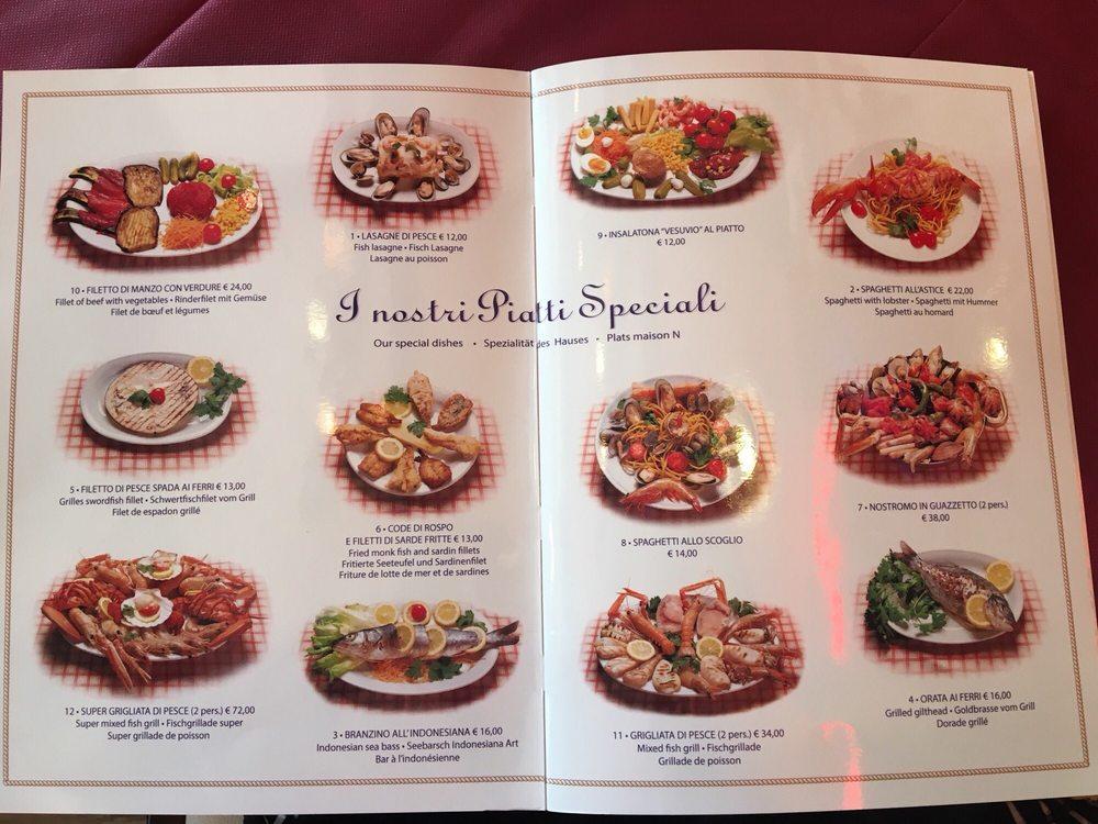 Menu at Pizzeria Vesuvio, Jesolo