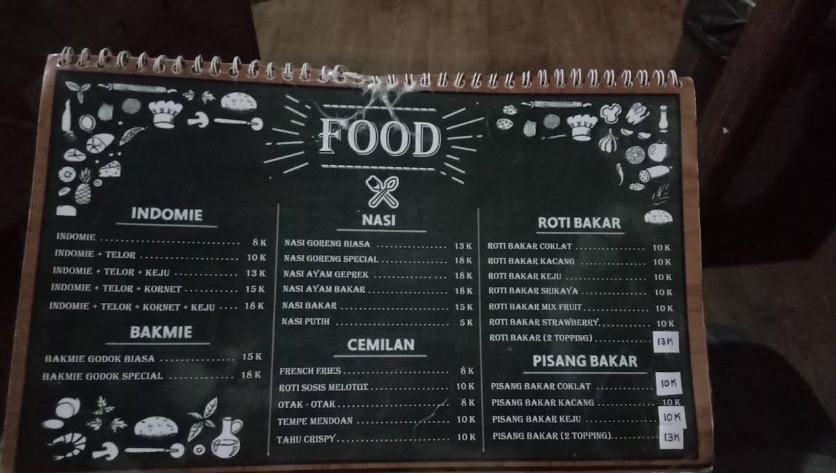 Menu at Taman Kawan Kawan Cafe, South Tangerang