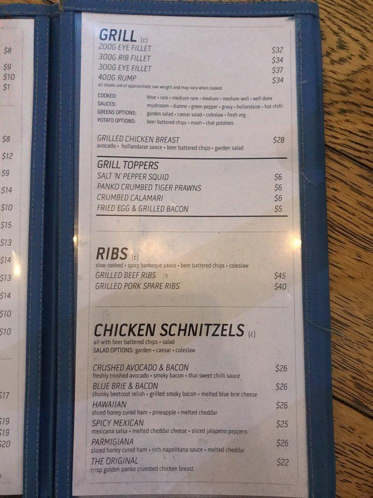Menu at Beach House Bar & Grill CBD, Brisbane City, Shop 58