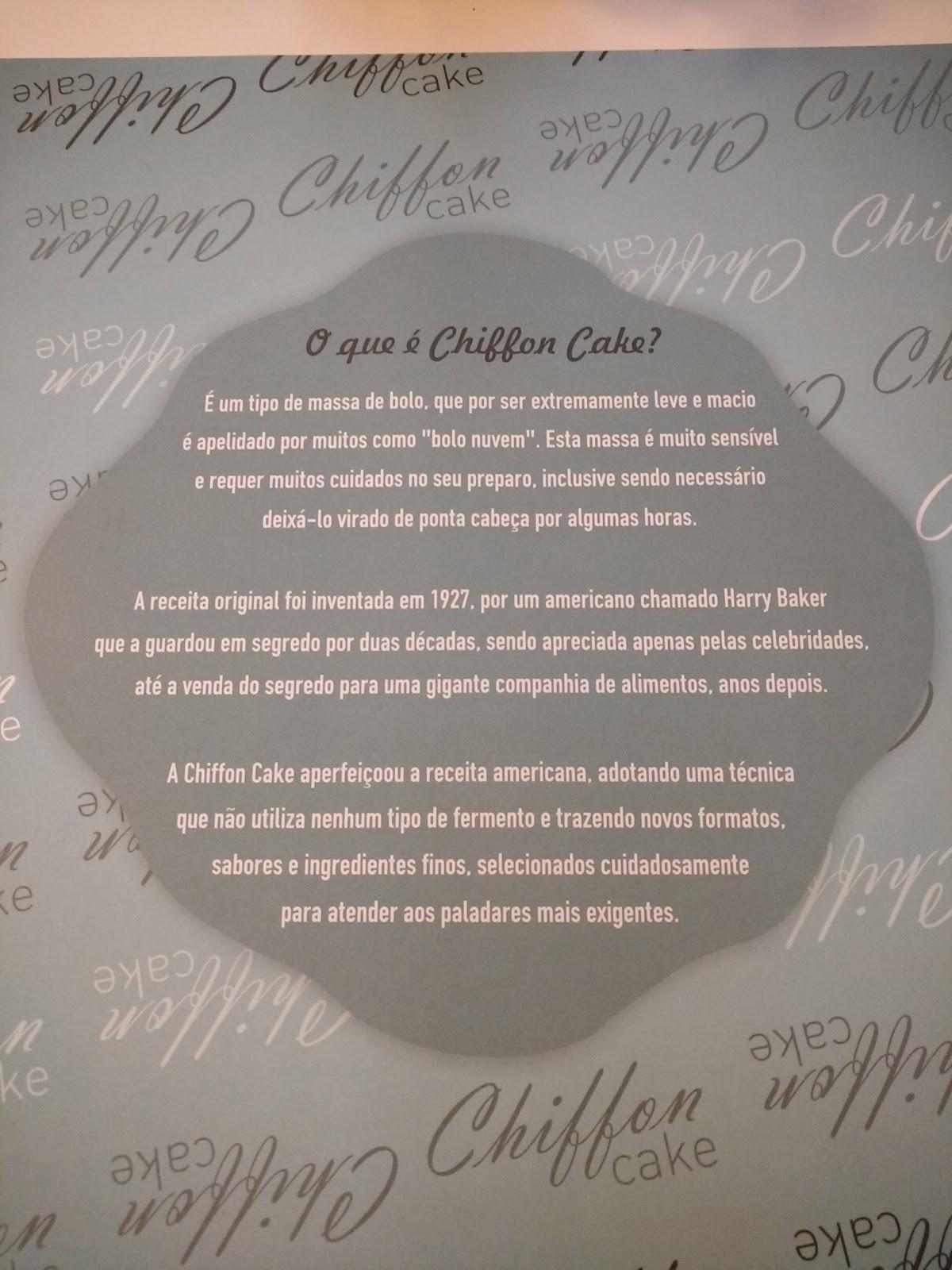 Menu at Chiffon Cake cafe, Curitiba, R. Jaime Balão