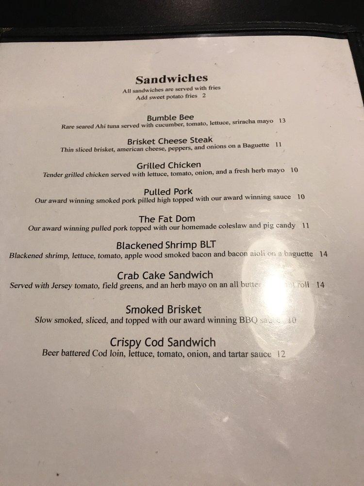 Menu at Chop Shop BBQ, Seaside Heights