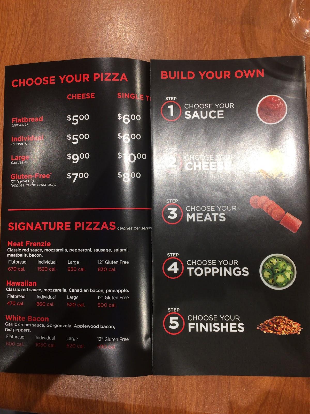 Menu at Mia Pizza pizzeria, Fairfield