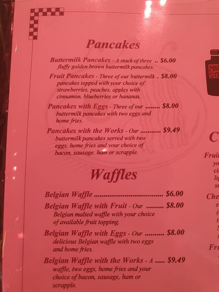 Menu at Plum Crazy Diner 2002 restaurant, Westminster