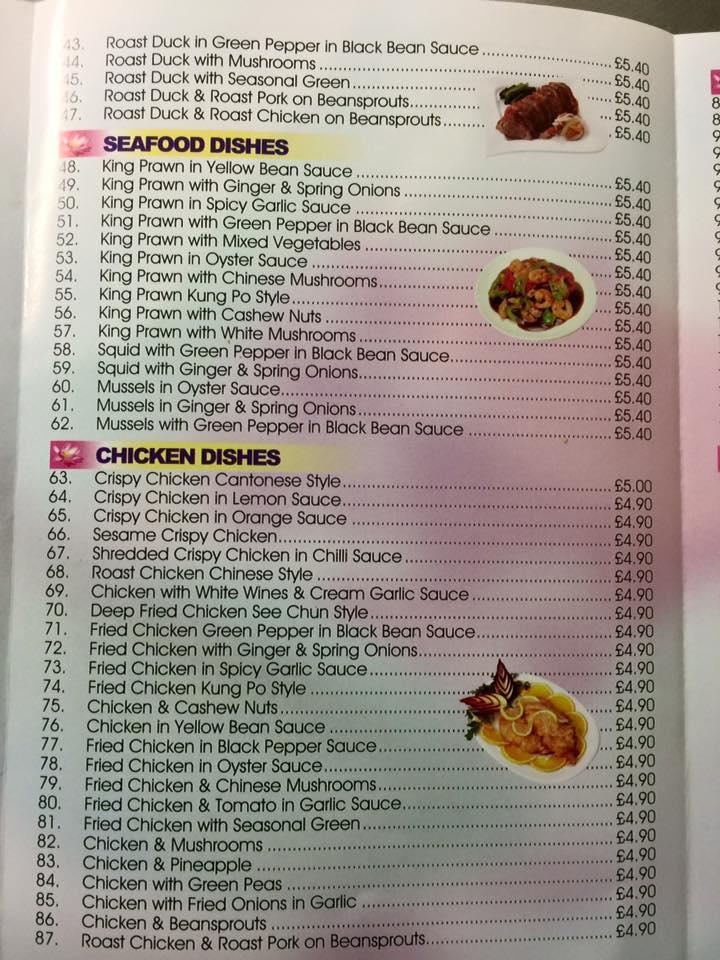 Menu at Opalden restaurant, Aberkenfig