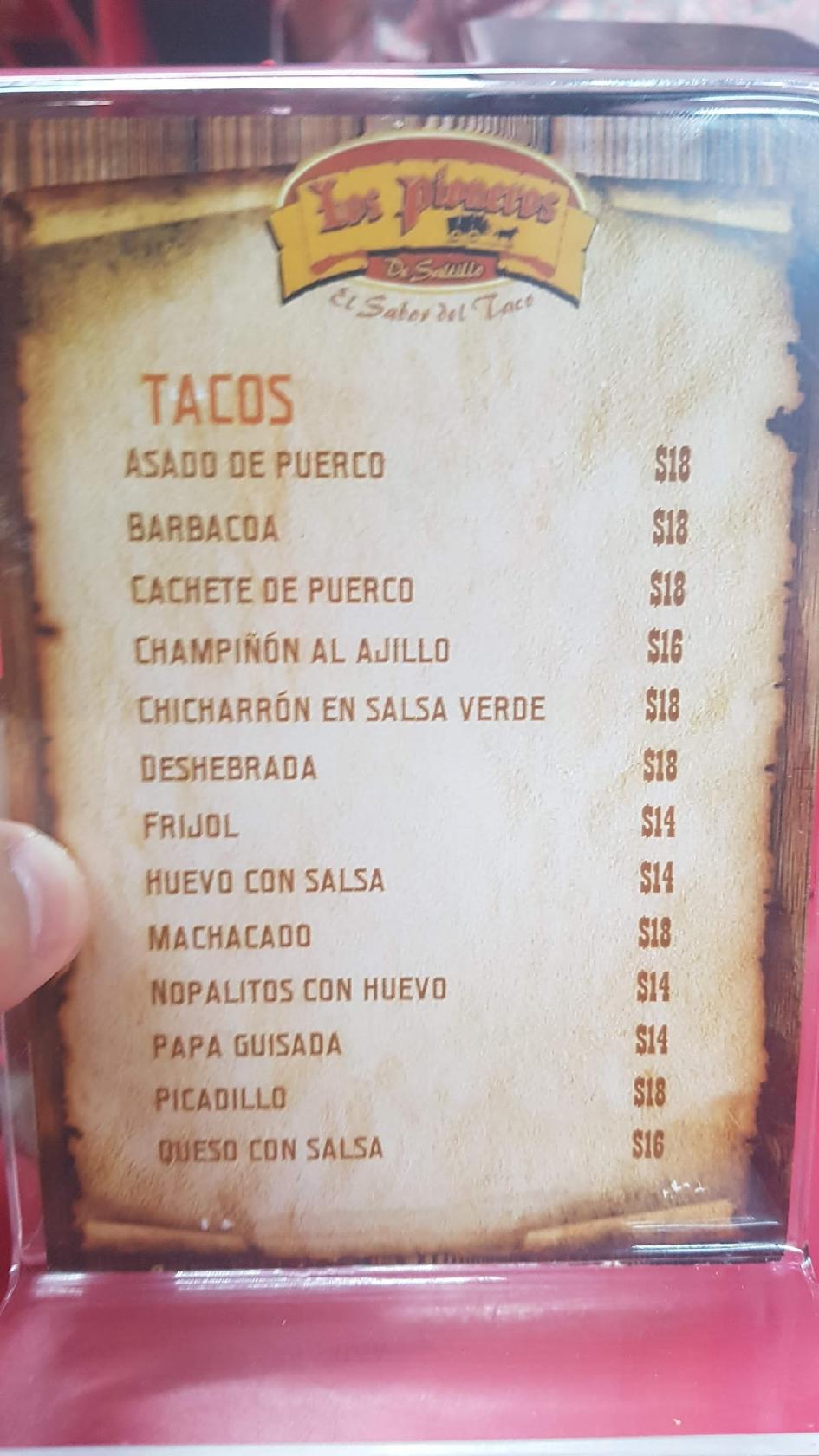 Carta del restaurante Los Pioneros, Saltillo, Carr. Monterrey ...