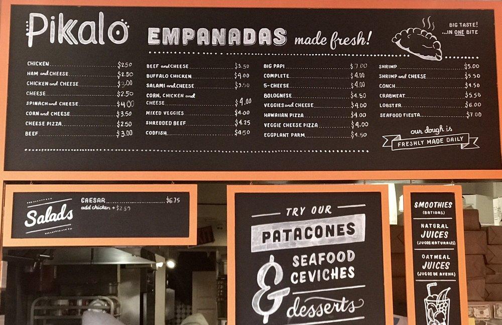 Menu at Pikalo JP restaurant, Boston, 360 Centre St