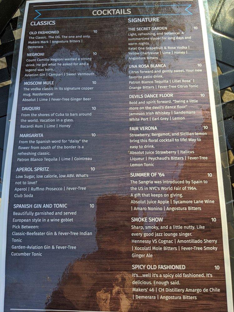 Menu at Allgauer's on the Riverfront restaurant, Northbrook, Milwaukee Ave
