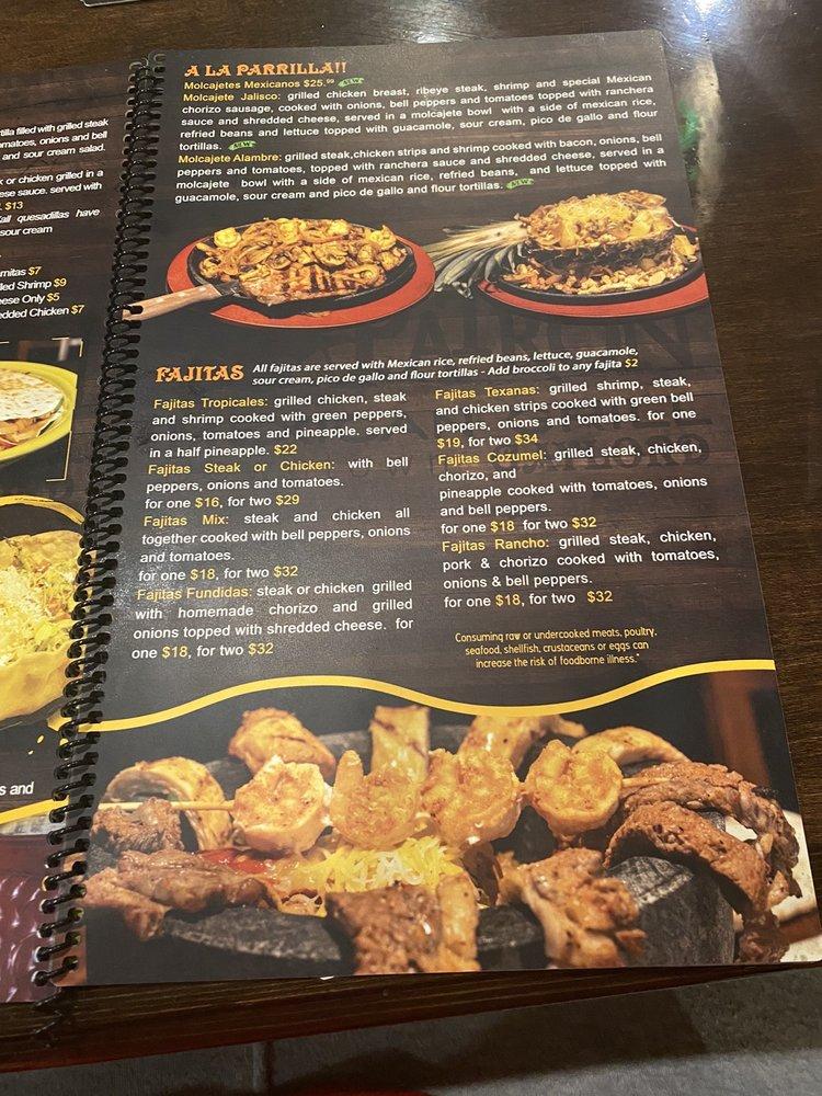 Menu at El Patron Grill restaurant, Gaylord