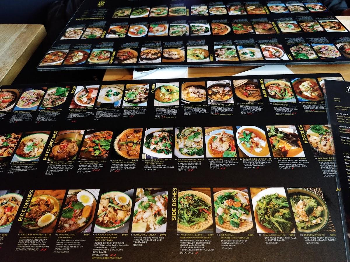 Menu at Lila Thai restaurant, London, 320 Upper Richmond Rd