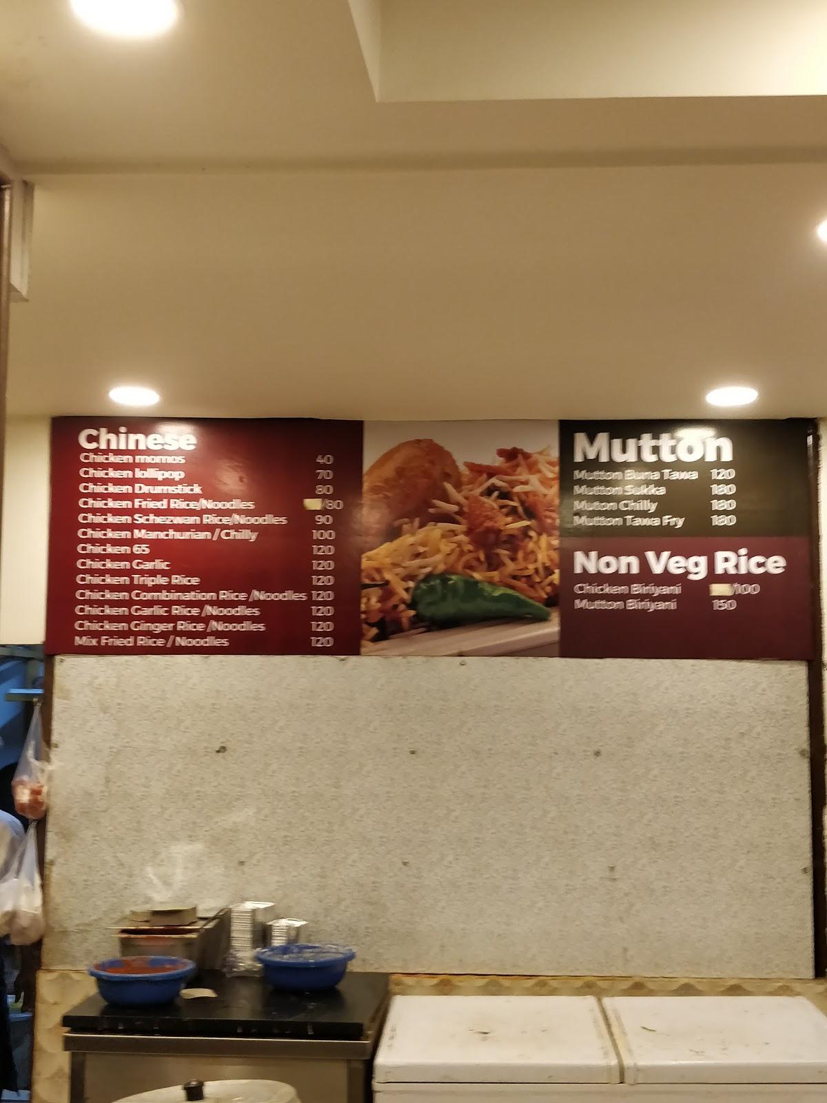 Menu at Taj Food corner, Karwar