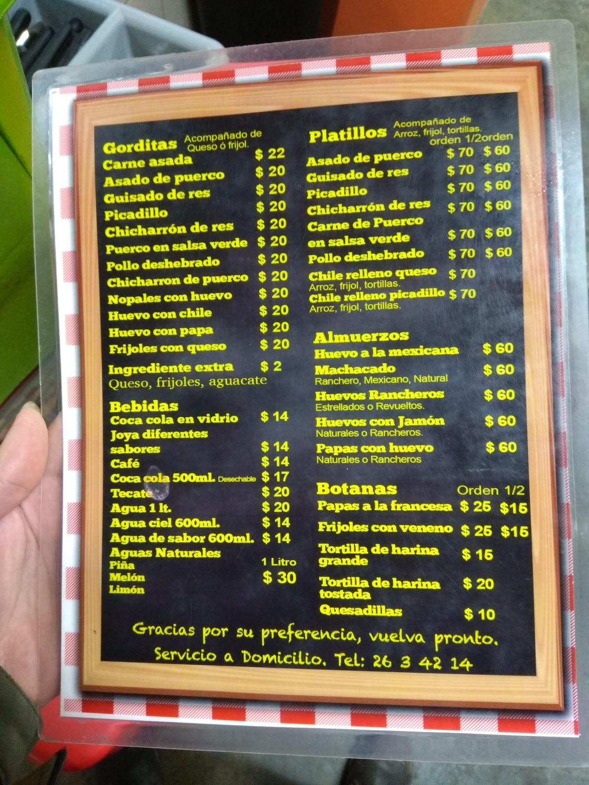 Carta del restaurante Pollos Asados La Central - EL TIKO, Montemorelos