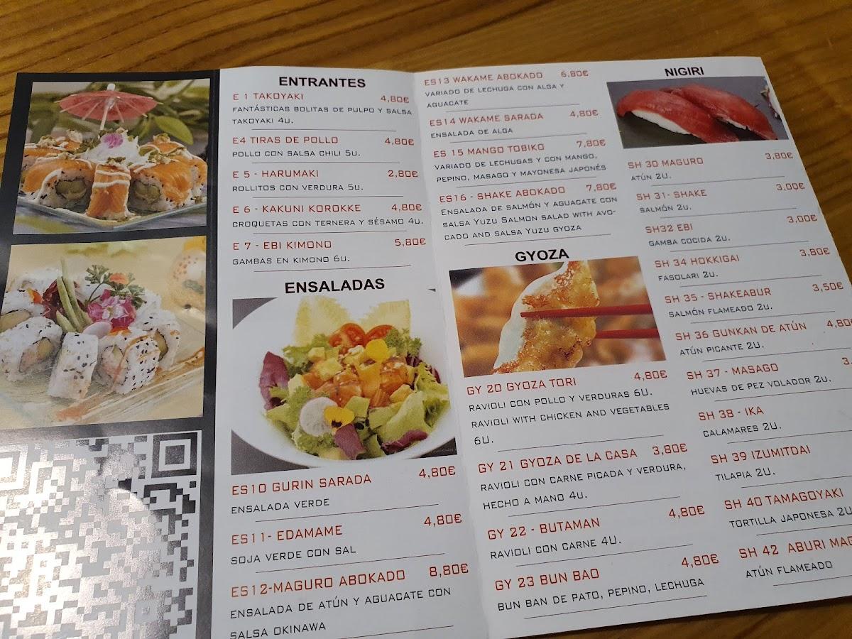 Carta de TOKYO Restaurante, Alicante, Glorieta Deportista