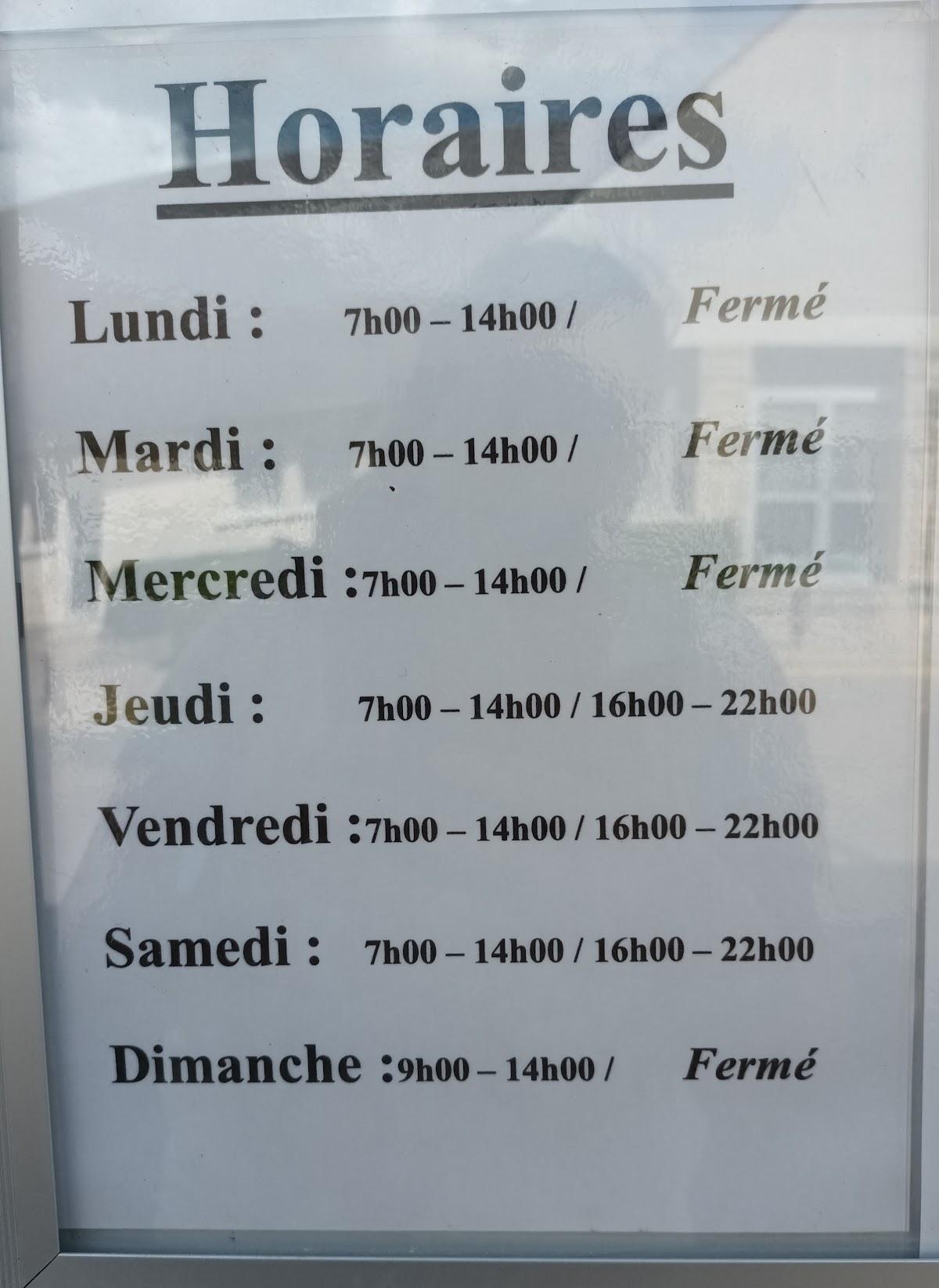 Menu au Au Ch'ti Pierrot restaurant, Allouis