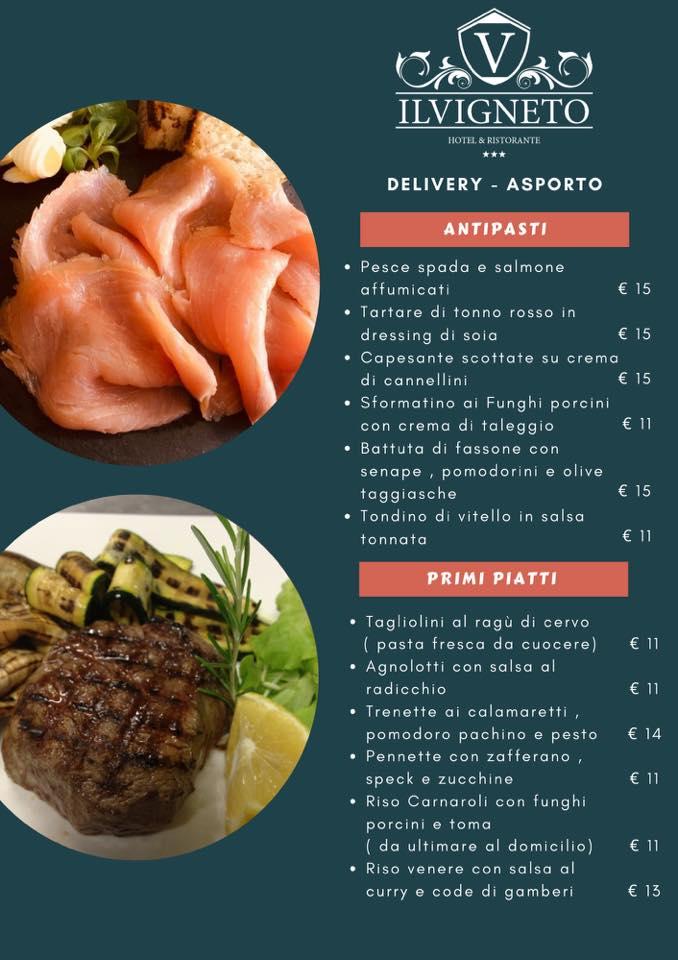 Menu at Vigneto Ristorante, Gattinara