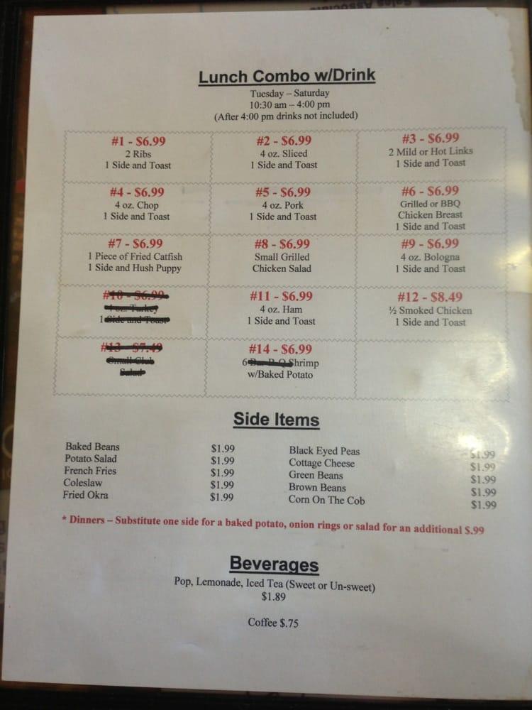 Menu at Runts Bar BQ & Grill, Muskogee