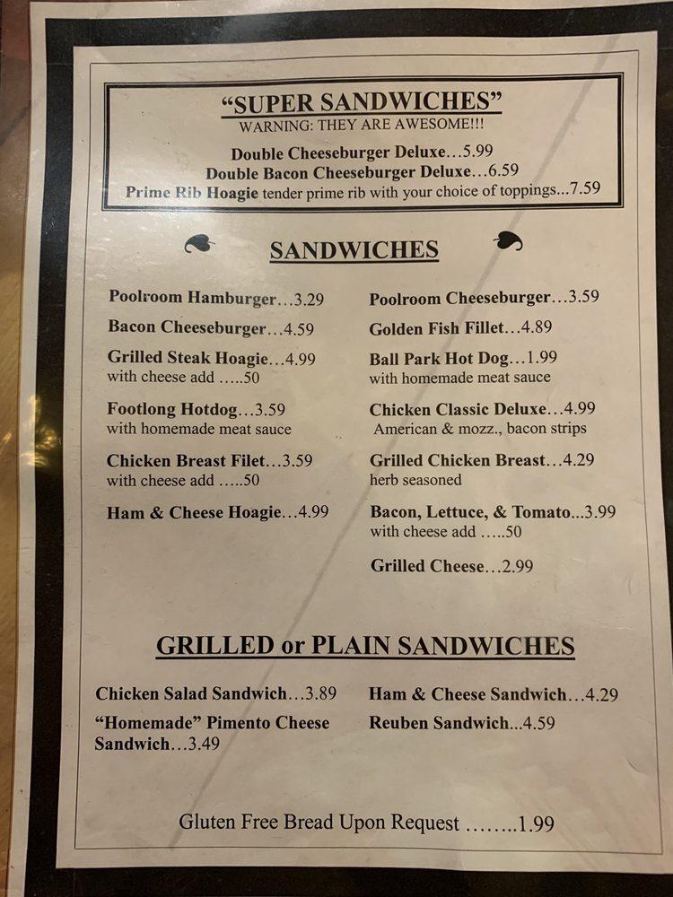 Menu at Billy Ray's Restaurant, Prestonsburg, 101 N Front St