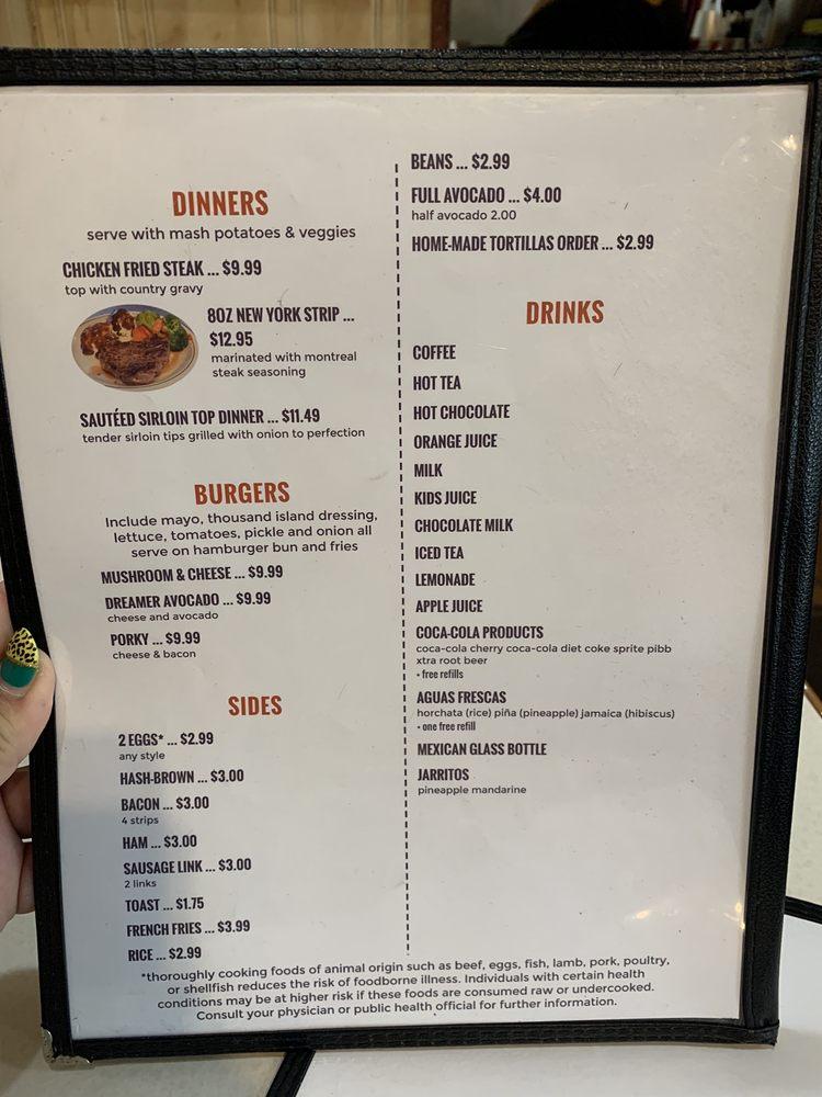 Menu at La Morena Good Morning restaurant, Sioux City