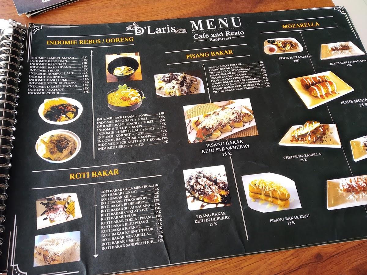Menu at D'Laris Cafe & Resto, Banjarsari