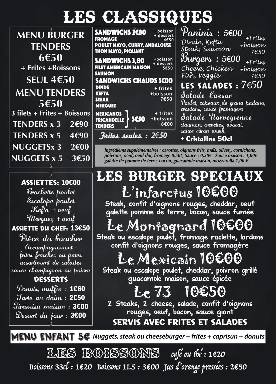 Menu au Le 73 restaurant, Saint-André-lez-Lille