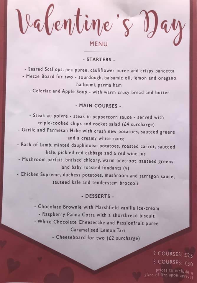 Menu at The Old Bear Inn pub & bar, Staverton