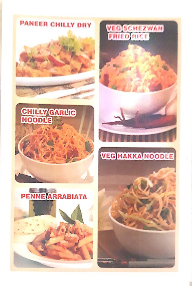 Menu at Dosa plaza, Kalka