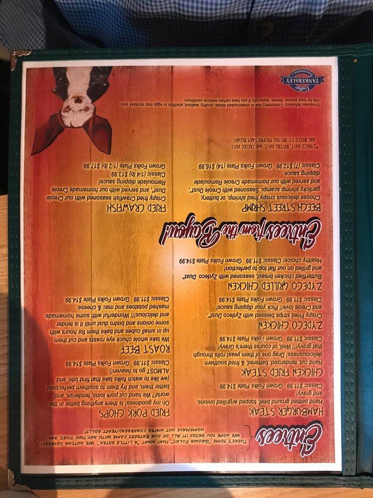 Menu at Beech St. Bistro restaurant, Crossett