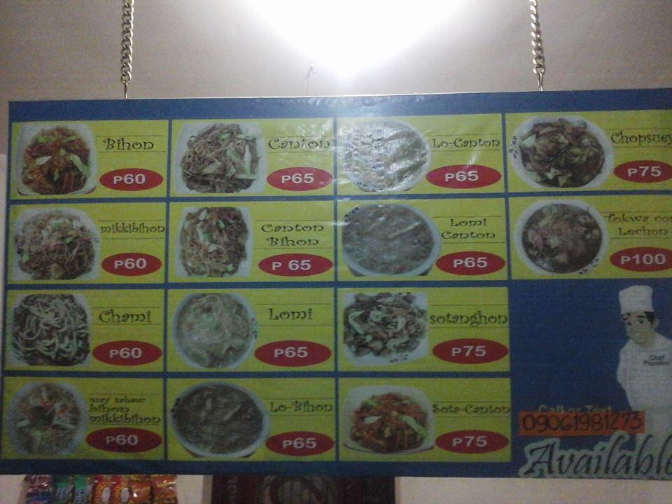 Menu at Janpol's panciteria"". restaurant, Malolos